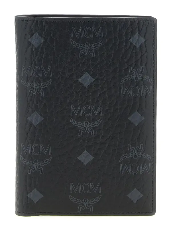 Mcm Ottomar' Passport Holder - Black