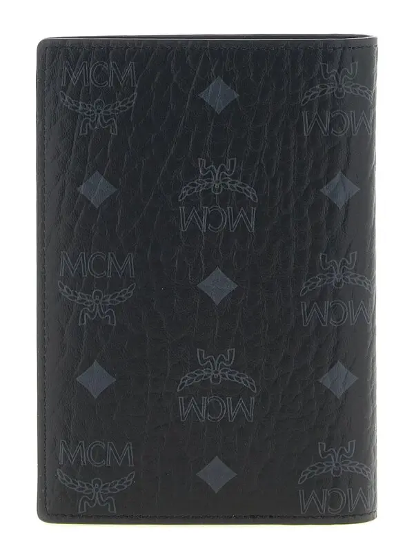 Mcm Ottomar' Passport Holder - Black