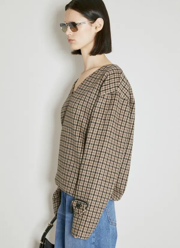 Prada Cashgora Check Top