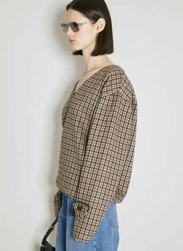 Prada Cashgora Check Top