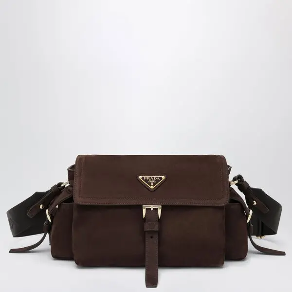 Prada Explore Medium Shoulder Bag In Moro - Brown