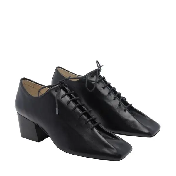 LEMAIRE Souris Classic Derbies 55mm Heel - Black