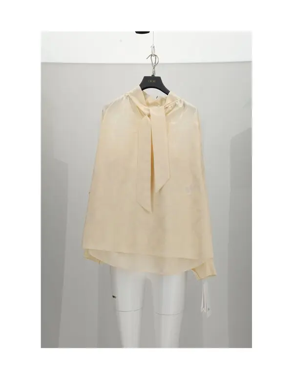 Dior Silk Tie-detailed Blouse - Multicolor