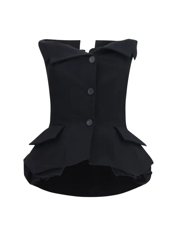 Magda Butrym Cotton Bustier Corset Top