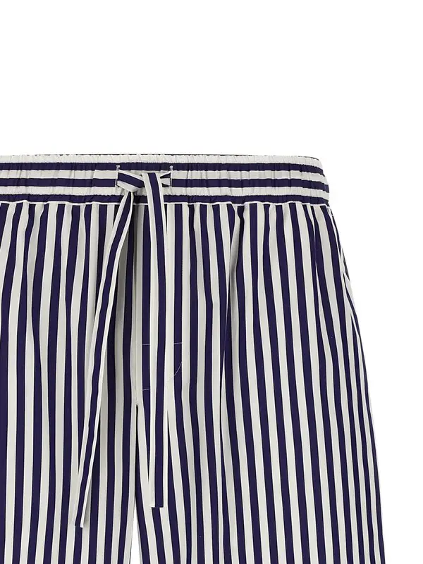 Dolce & Gabbana Striped Bermuda Shorts - Blue