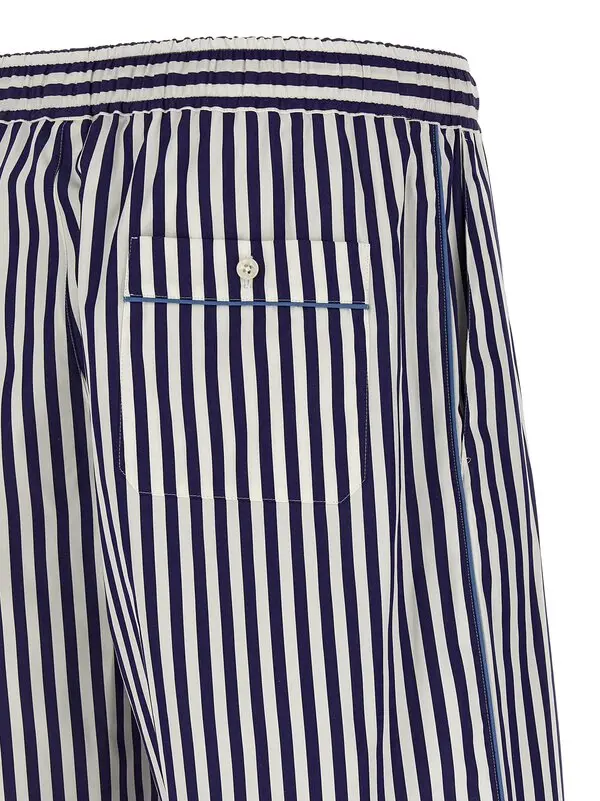 Dolce & Gabbana Striped Bermuda Shorts - Blue