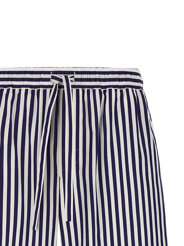 Dolce & Gabbana Striped Bermuda Shorts - Blue