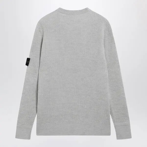 Stone Island Sand Ribbed Crew-neck Sweater - Cream