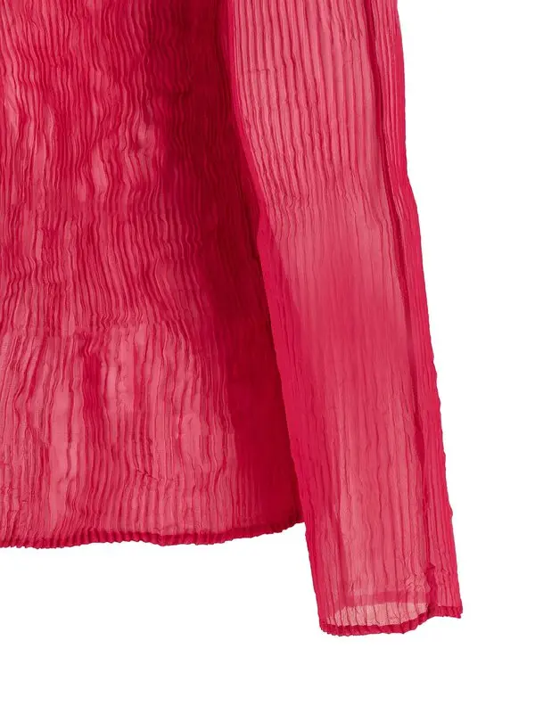 Issey Miyake Chiffon Twist 1' Top - Pink