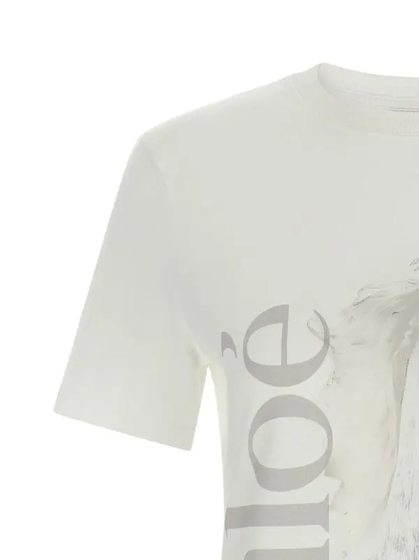 Chloé Printed T-shirt - White