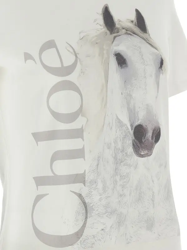 Chloé Printed T-shirt - White