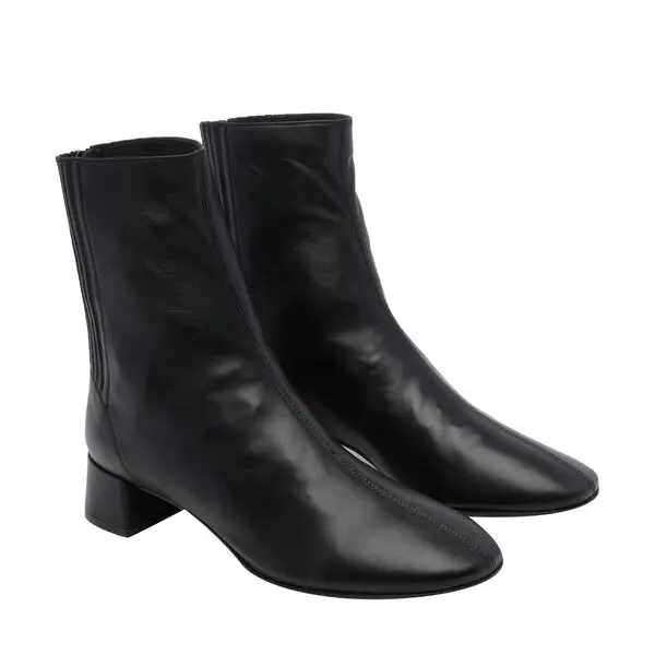 AQUAZZURA Suede Ankle Booties - Black