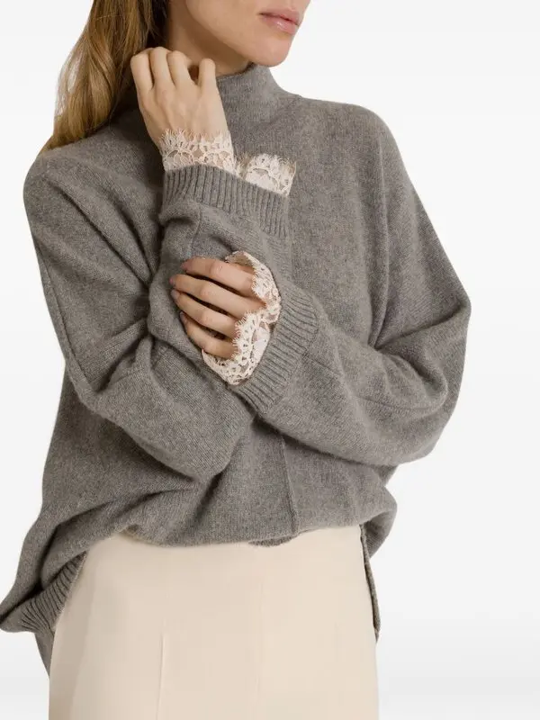 Alberta Ferretti Cashmere Turtle-neck Sweater