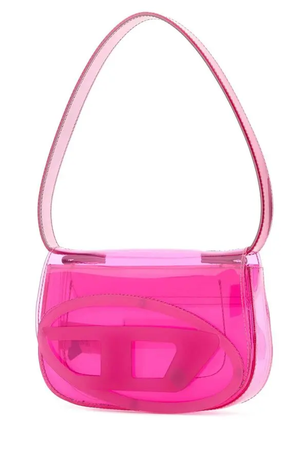 DIESEL® Fuchsia Rubber 1dr Shoulder Bag - Pink