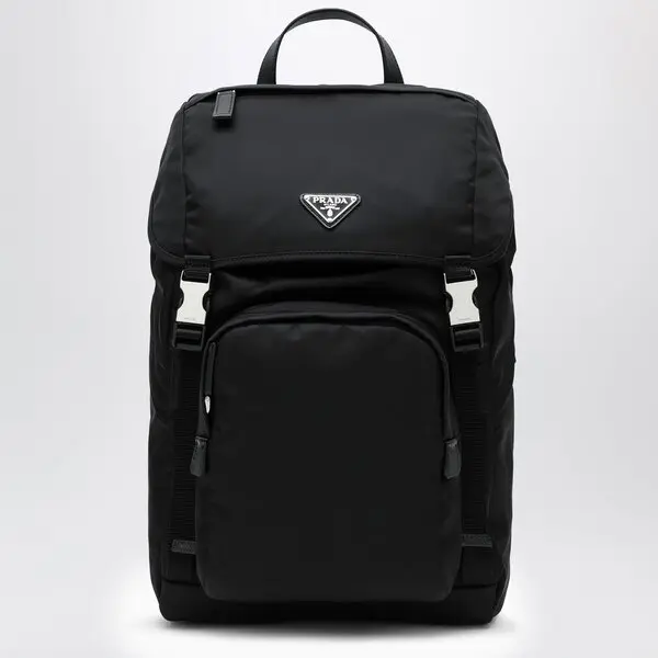 Prada Re-nylon Backpack With Snap Fastener