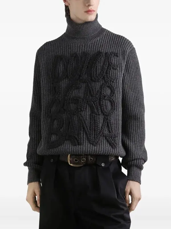 Dolce & Gabbana Long Sleeve Turtle-neck Sweater