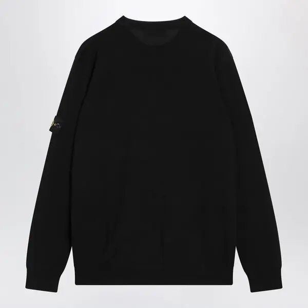 Stone Island Wool Crew-neck Sweater - Black