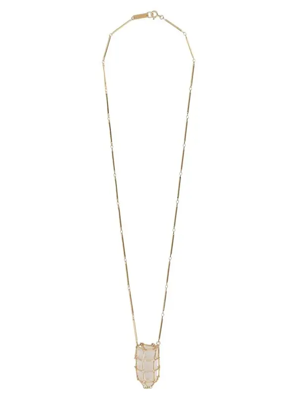 Isabel Marant Étoile Collana Con Pendente Rock Crystal - Gold