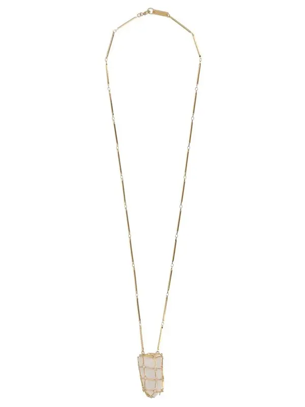 Isabel Marant Étoile Rock Crystal Pendant Necklace - Gold