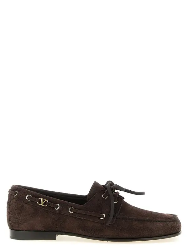 Valentino Garavani Palm Avenue' Boat Shoe - Brown
