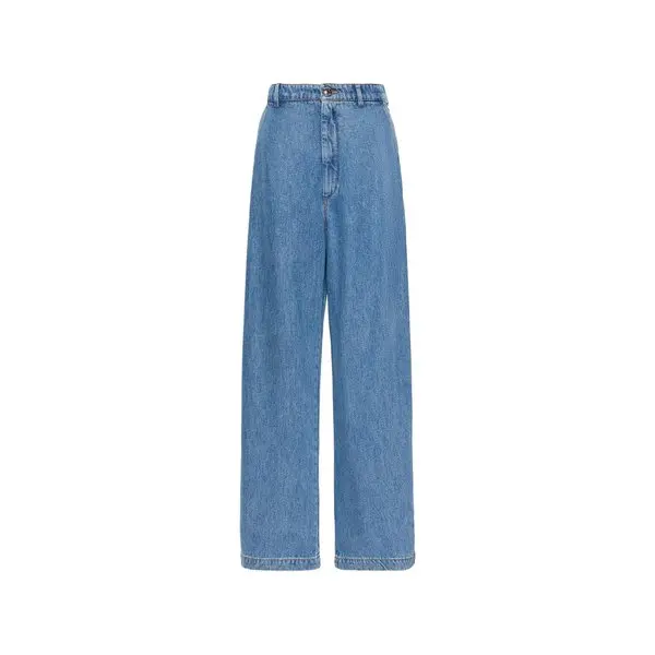 Sportmax Denim Wide-leg Jeans - Blue