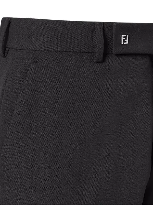 Fendi Wool Gabardine Pants