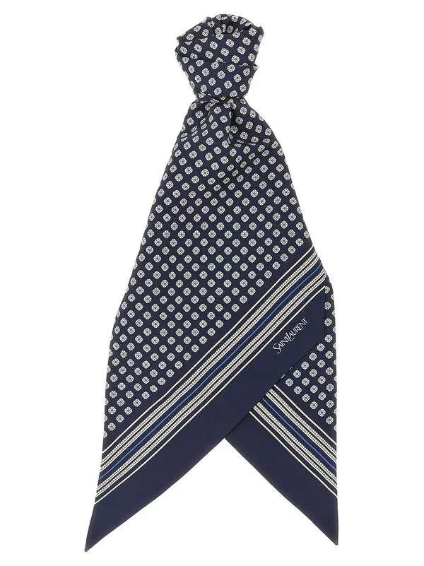 Saint Laurent Lavallière Scarf - Blue
