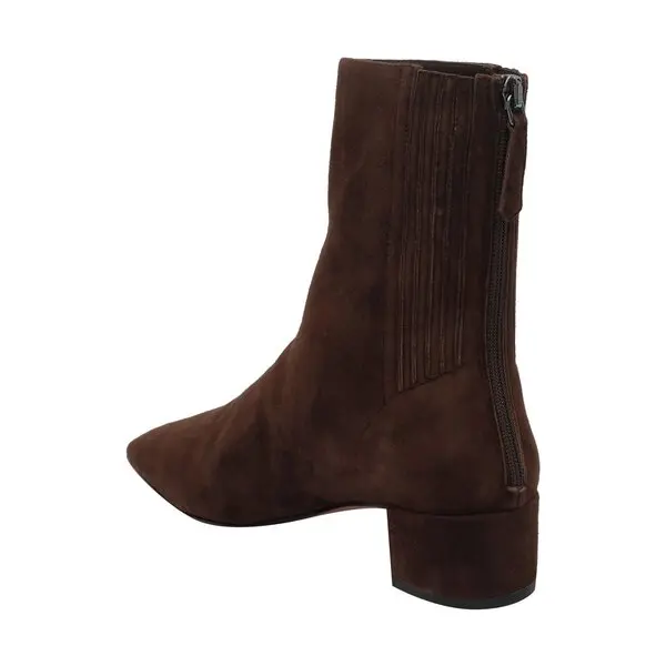 AQUAZZURA Saint Honore Suede Booties - Brown