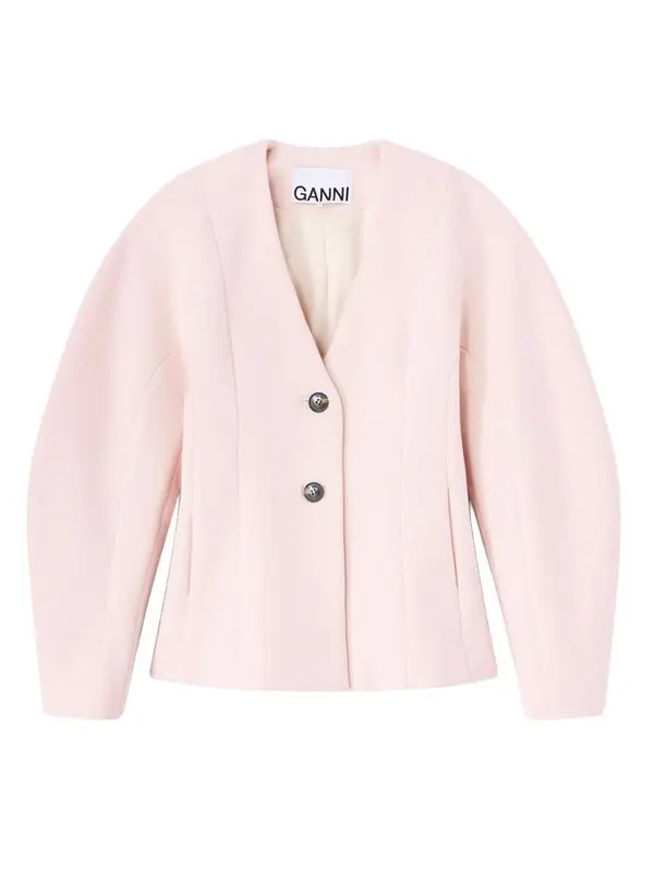 GANNI V-neck Blazer