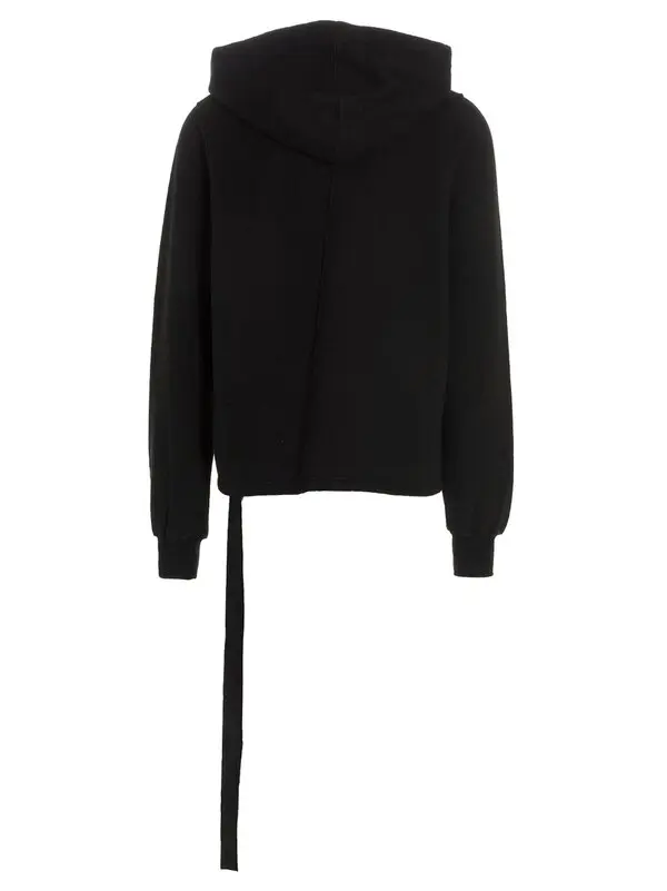 Rick Owens Asymmetrical Stitching Hoodie