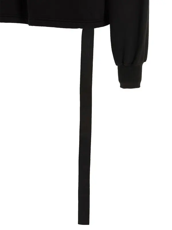 Rick Owens Asymmetrical Stitching Hoodie