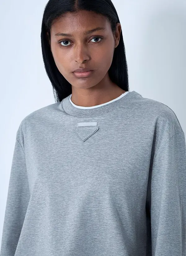 Prada Logo Motif T-shirt