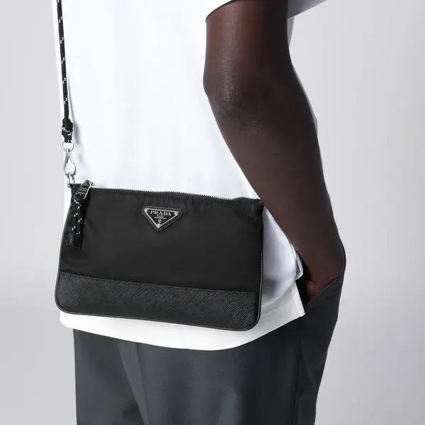 Prada Speedrock Smartphone Holder In Re-nylon