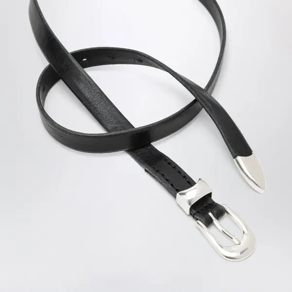 Our Legacy Olega Belt In Calfskin Leather - Black