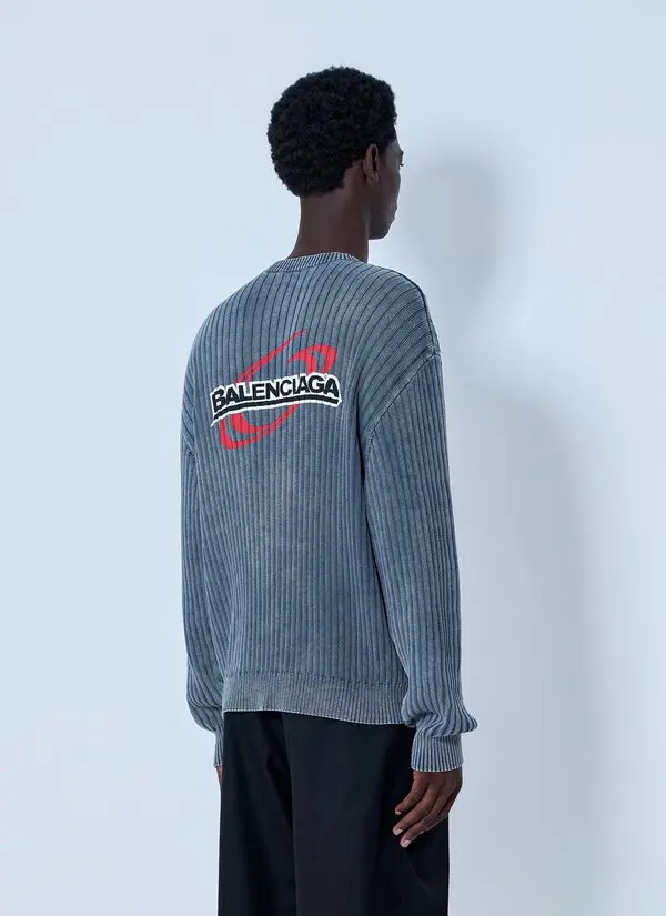 Balenciaga Ribbed Knit Sweater
