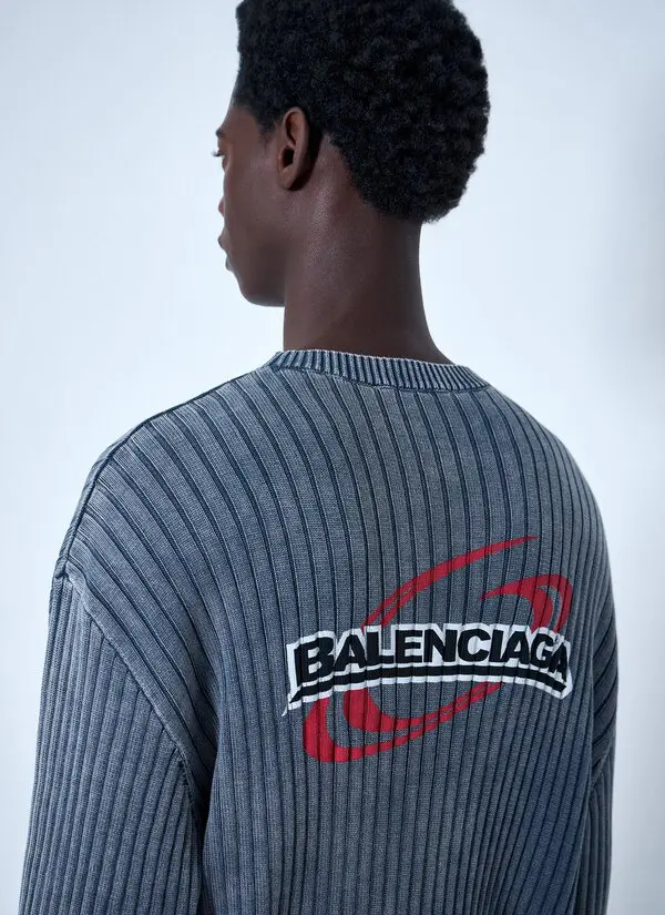 Balenciaga Ribbed Knit Sweater