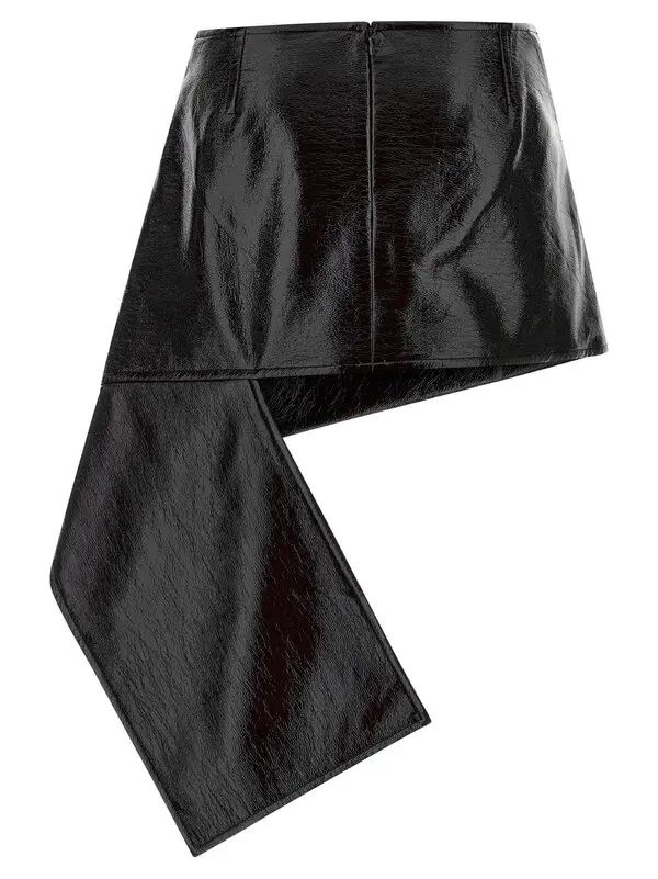 COURREGES Fold Vinyl Mini' Skirt