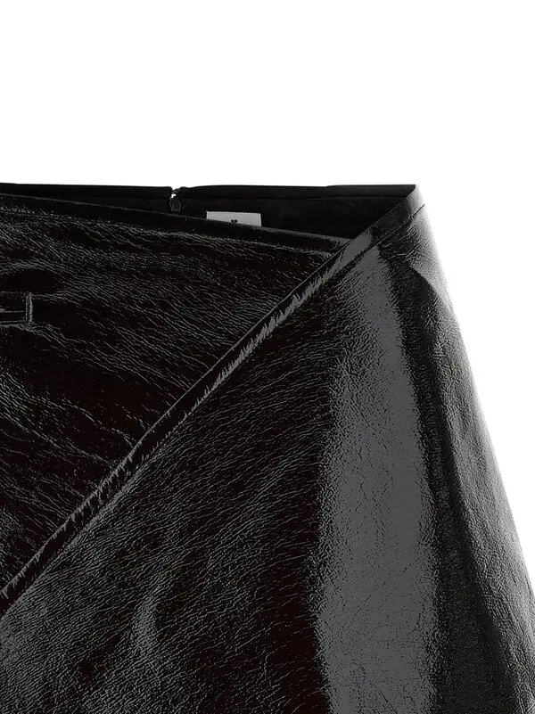 COURREGES Fold Vinyl Mini' Skirt