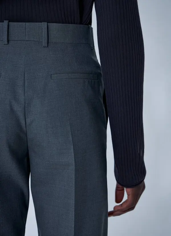 JIL SANDER Tailored Wool-blend Trousers