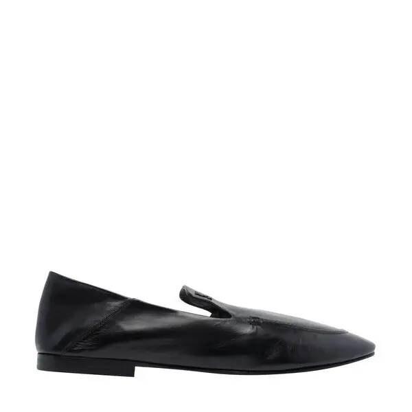 Saint Laurent Plain Leather Loafers