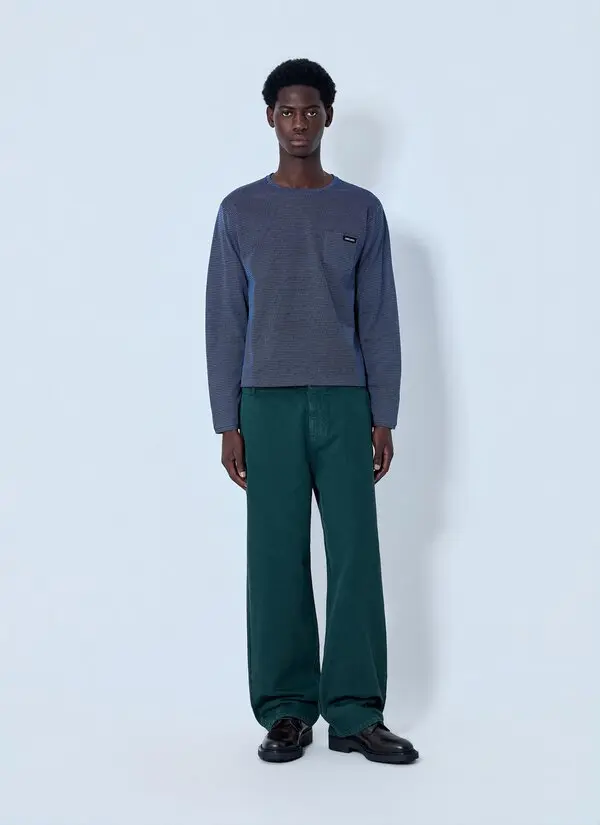 Miu Miu Textured Long Sleeve Top