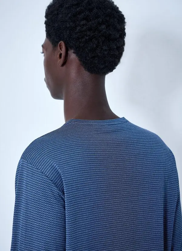 Miu Miu Textured Long Sleeve Top