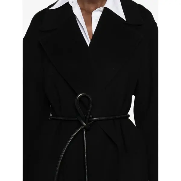 Sportmax Coats Single Breasted Coats - Black