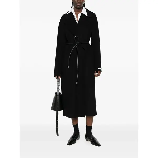 Sportmax Coats Single Breasted Coats - Black