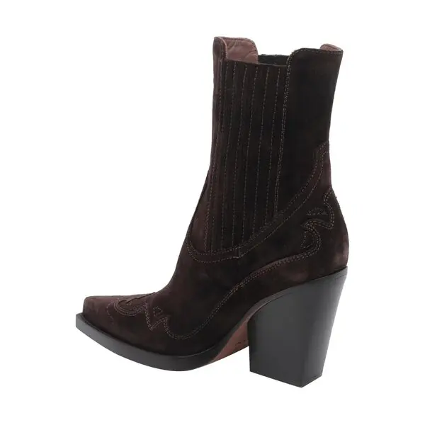 Paris Texas Dallas Texano Booties - Brown