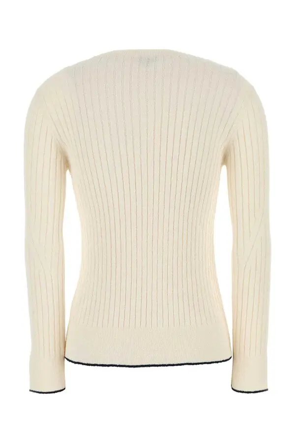 Bottega Veneta Ivory Boucle Top