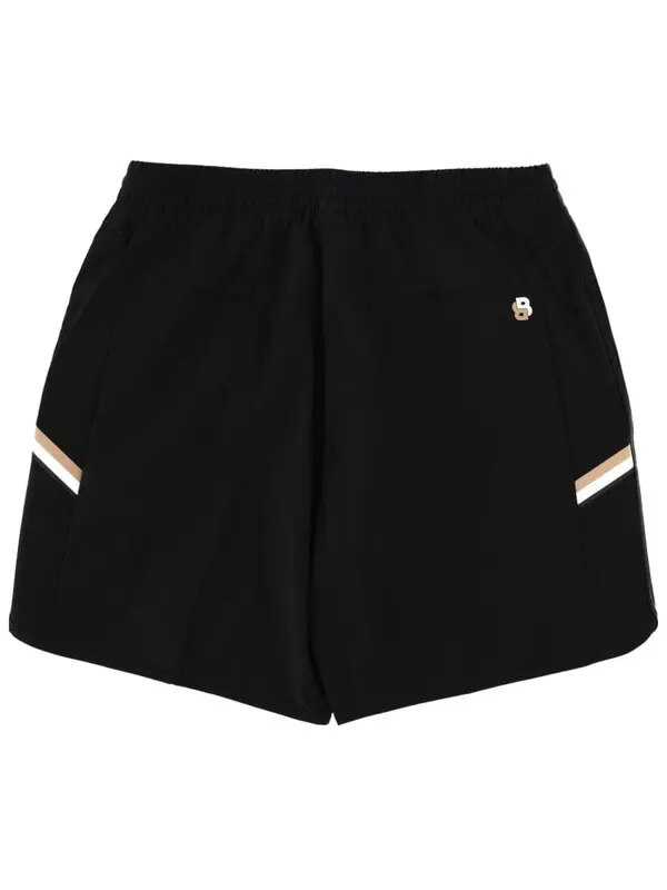 BOSS Logo Detailed Elasticated Shorts - Black
