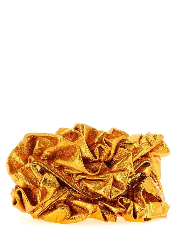 Dries Van Noten Ruffle Clutch - Orange