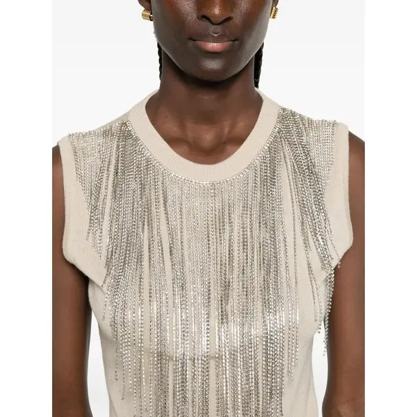 Sportmax Neutrals Tops Vests & Tank Tops