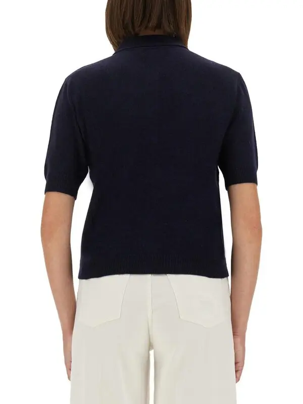 Moschino Polo Shirt With Logo - Blue